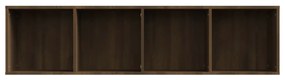 Knihovna / TV skříňka hnědý dub 143x30x36 cm kompozitní dřevo - Default Title