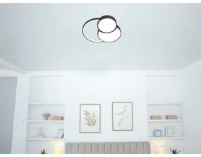 LED Stmívatelné stropní svítidlo LED/60W/230V 3000-6500K černá +dálkové ovládání