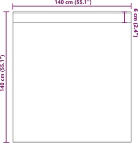 vidaXL Voálové záclony s tyčovými kapsami 2 ks [4102171] Barva: Bílá