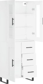 Skříň highboard bílá 69,5 x 34 x 180 cm kompozitní dřevo 3198681