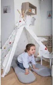 Childhome Hrací deka medvěd Teddy Jersey Grey 150cm