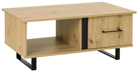 MAXIVA Konferenční stolek - FRANCIS 8, dub artisan/matná černá
