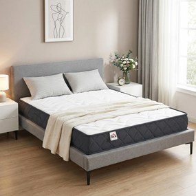 HOMCOM matrace 140x190 cm, dvoulůžková matrace, paměťová pěna, tloušťka 20 cm, certifikát OEKO-TEX, střední tuhost