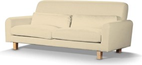 Potah na pohovku IKEA Nikkala krátký barva krémová látka lesklé, pletený vzor