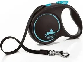 Flexi Black Design M 5m/25kg světle modrá / Vodítko