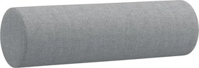 2místná pohovka s polštáři světle šedá 120 cm textil 3200813