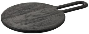 Hoorns Černé dřevěné servírovací prkénko Thul 60 x 40 cm