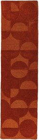 Ručně tkaný vlněný běhoun v terakotové barvě 60x230 cm Gigi – Flair Rugs