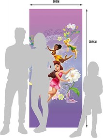 Dětská vliesová fototapeta na zed' Víly na Fialové, Disney | 90 x 202 cm | DFTDNV 5415