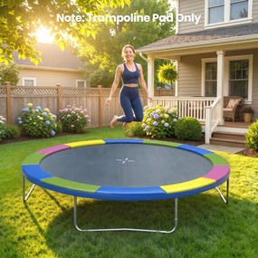 Kryt hrany trampolíny SPORTNOW Ø305 cm, barevný, odolný proti povětrnostním vlivům a UV záření, ideální pro zahradní trampolíny | Aosom.de