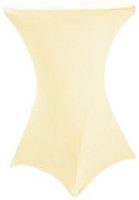 Elastický ubrus STANDARD na koktejlový bistro stůl 60 cm VÍCE BAREV Barva ubrusu: KRÉMOVÁ / IVORY