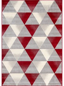 J-Line Kusový koberec GIRONA 2061 371 červený BARVA: Červená, ROZMĚR: 100x140 cm