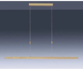 Paul Neuhaus 2568-60 - LED Stmívatelný lustr na lanku ADRIANA LED/14W/230V mosaz