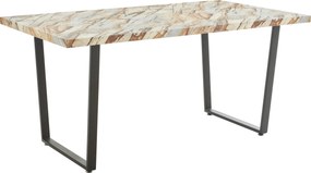 XXXLutz JÍDELNÍ STŮL, hnědá, bílá, 160/90/76 cm P & B - Jídelní stoly - 001078005203