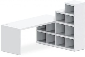 Artspect DS308-B-1815/L - Stůl kombinovaný 180x150cm - Brillint white