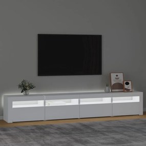 TV skříňka s LED osvětlením bílá 240x35x40 cm 3152762