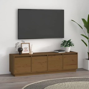 814397 vidaXL TV skříňka medově hnědá 156 x 37 x 45 cm masivní borové dřevo