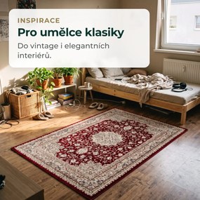 Angel Carpet, Kusový koberec Sultan 12 Red, 200x290, červená, kancelář