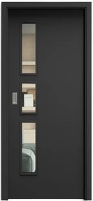 SAPELI ELEGANT KOMFORT M33 - CPL LAMINÁT - POSUVNÉ DVEŘE VČ. ZÁRUBNĚ - Černá grafit Průchozí šířka (cm): 100, Průchozí výška (cm): 197