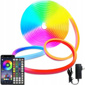 30 m Led páska Neon Flex 5050 Rgb Aplikace Dálkový Ovladač Vodotěsná 24 V Bluetooth