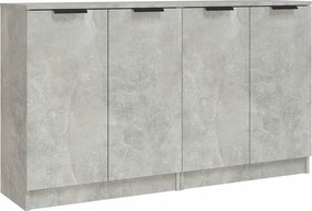 Příborníky 2 ks betonově šedé 60 x 30 x 70 cm kompozitní dřevo 3115775
