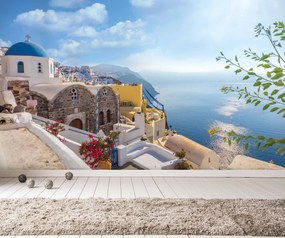 Malvis ® Tapeta Santorini výhled Vel. (šířka x výška): 432 x 290 cm