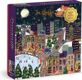GALISON Fóliové puzzle Joy Laforme Vánoční městečko Presentville / 500