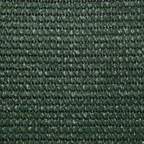 Plachta proti slunci 160 g/m² tmavě zelená 5 x 5 x 5 m HDPE 311482