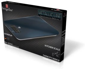 BERLINGERHAUS Váha kuchyňská digitální 5 kg Aquamarine Metallic Line BH-9090