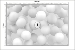 Fototapeta Bílé Koule Omyvatelný vlies 520x318