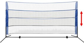 Sada badmintonové sítě a košíčků, 300x155 cm - Default Title