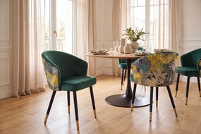 Designová židle Scarlet CLASSIQUE zelený samet