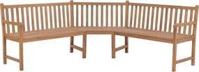 vidaXL Zahradní rohová lavice 185 x 185 x 90 cm masivní teakové dřevo [316625]