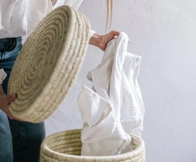 Andrea House, Koš na prádlo Palm Leaf Laundry Basket BA70196