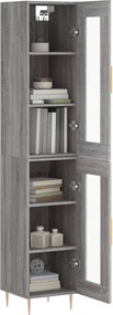 Skříň highboard šedá sonoma 34,5 x 34 x 180 cm kompozitní dřevo 3199423