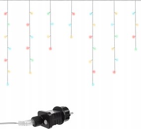 Iso 11518 Vánoční světelný závěs 300 Led, 2.48 W multicolor 15 m