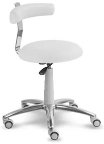 MAYER MEDI 1240 Otočná stolička s nastavitelnou opěrkou HODNOTY - čalounění Mayer 30 518 koženka Silvertex - bílá