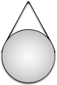 Silver Zrcadlo v rámu Coiffeur, ø 50 cm, černé