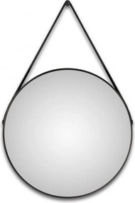 Silver Zrcadlo v rámu Coiffeur, ø 80 cm, černé