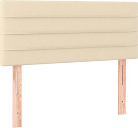 Box spring postel s matrací krémová 80 x 200 cm textil 3140094