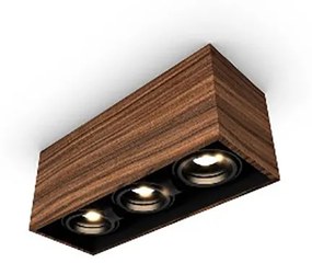 Dřevěné bodové svítidlo woodLED tripleSPOT Mini  Dřevěné bodové svítidlo woodLED tripleSPOT Mini Dřevodekor: Ořech Americký, Teplota chromatičnosti:…