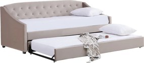 Rozkládací postel 90x200, hnědošedá Taupe, ALODA Kondela 0000399606