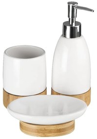 Bílá kamenná sada doplňků do koupelny Earth – Premier Housewares