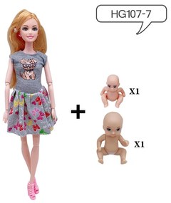 Těhotná panenka s miminky (30 cm) Barva: 7