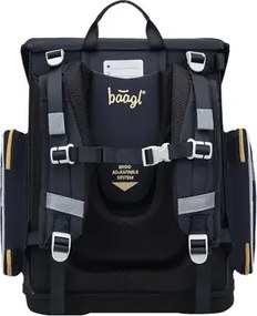 BAAGL Školní aktovka Ergo Unicorn Gold