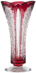 Váza  Frigus, barva rubín, výška 300 mm