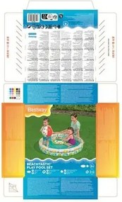 Bestway Nafukovací SET - bazén 112cm  plavací kruh 51cm  míč 41x15cm