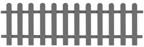 42818 vidaXL Laťkový plot WPC 200 x 60 cm