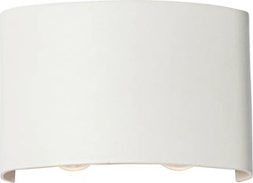Venkovní nástěnné svítidlo bílé vč. LED 4-světlo IP54 - Silly