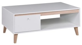 Konferenční stolek Ovio STO (bílá matná + dub san remo jasný). 1051828